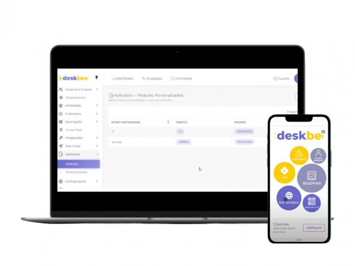 Novos módulos e funcionalidades da plataforma Deskbee